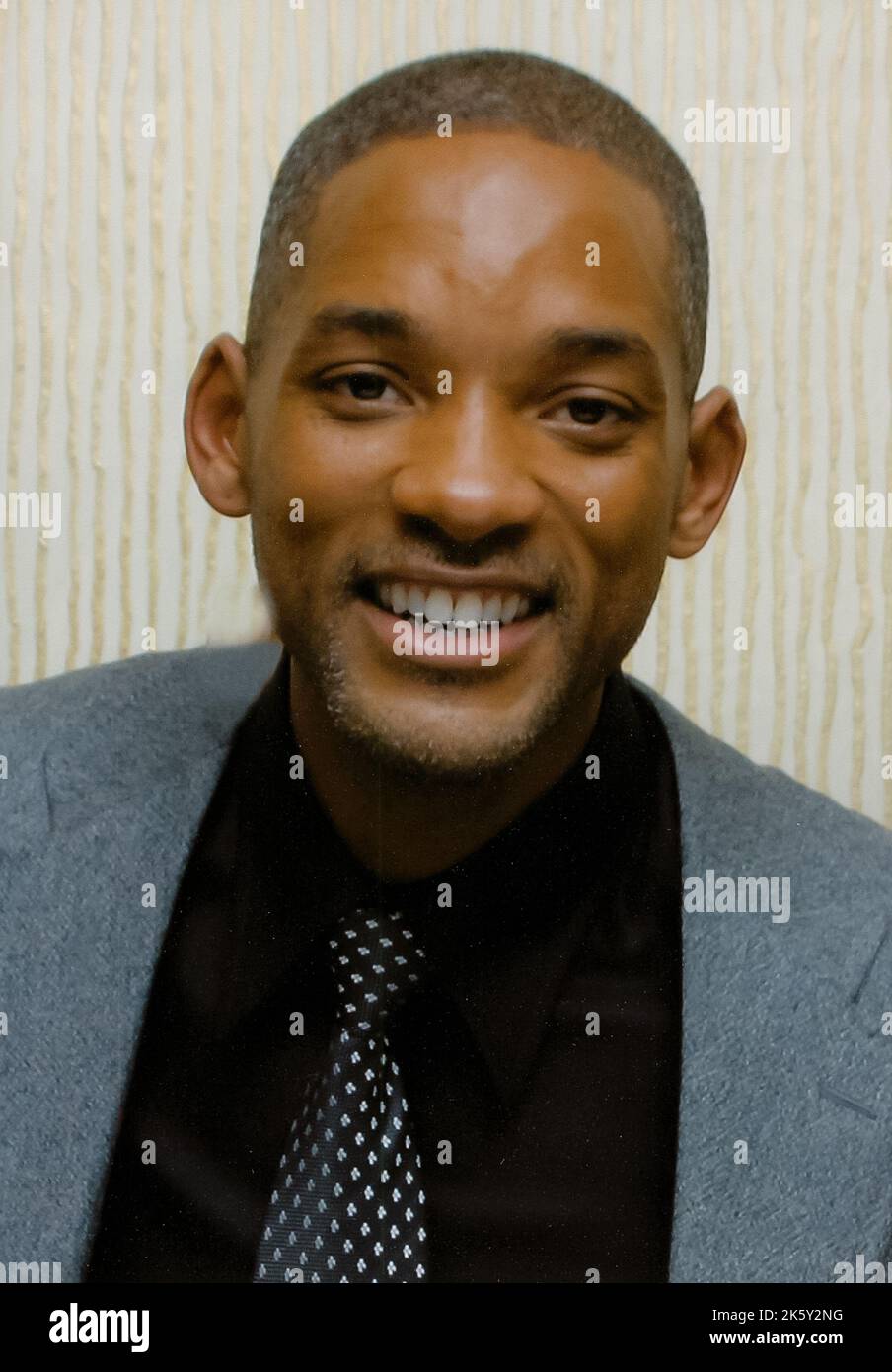 Retro celebrity portraits - Will Smith, circa 2006. For Editorial Use ...