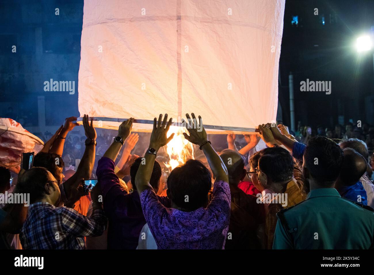 Candid photography Of Lanterns Being Released During the Probarona ...