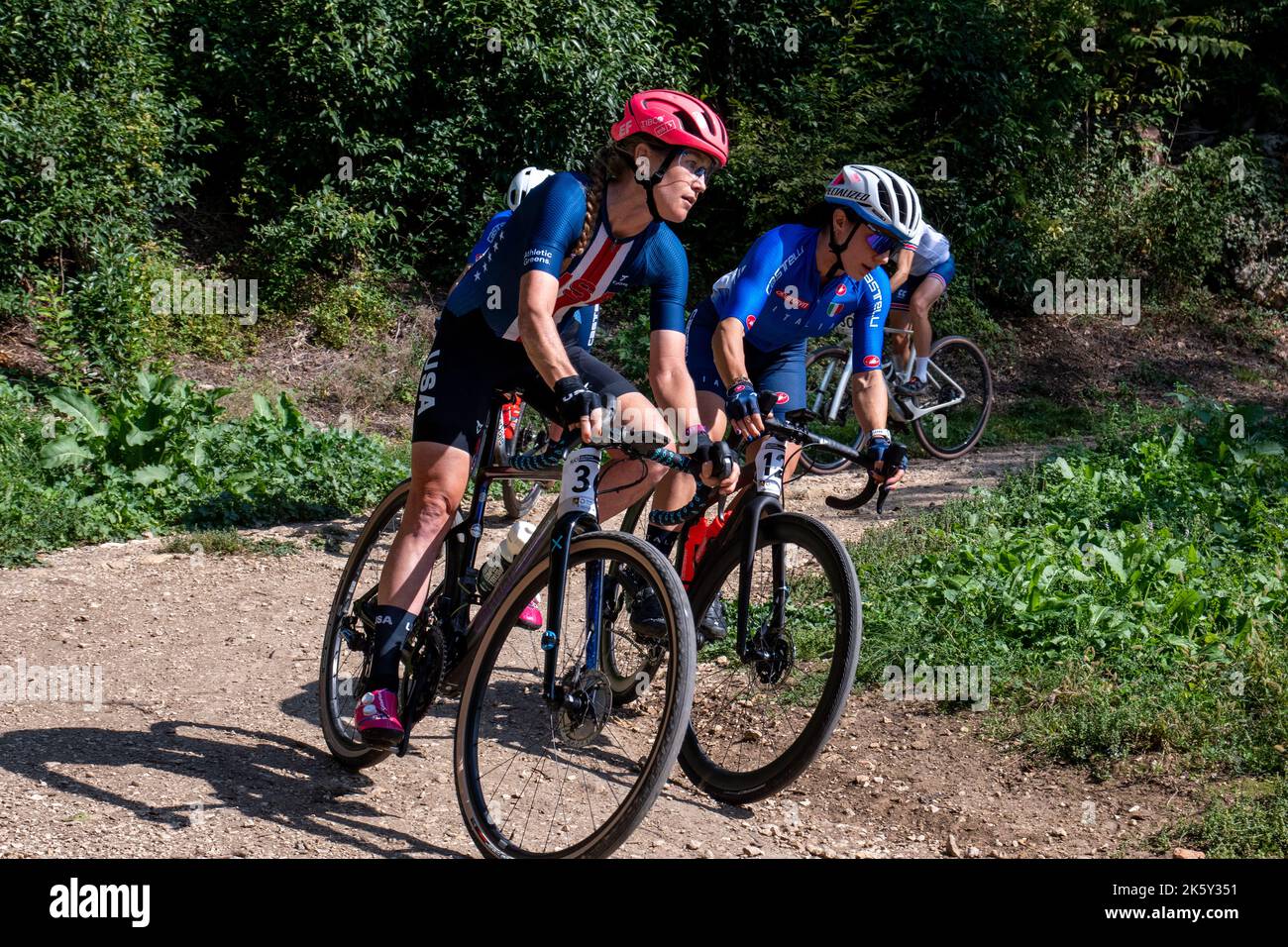 Lauren Stephens (USA) - Gravel World Championship 2022 Stock Photo - Alamy