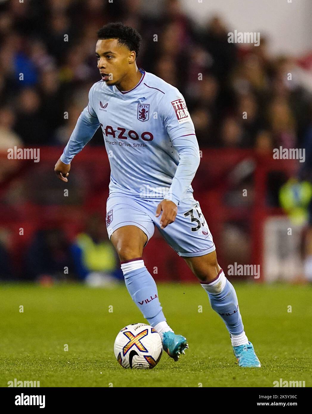 Aston Villa's Cameron Archer during the Premier League match at City ...