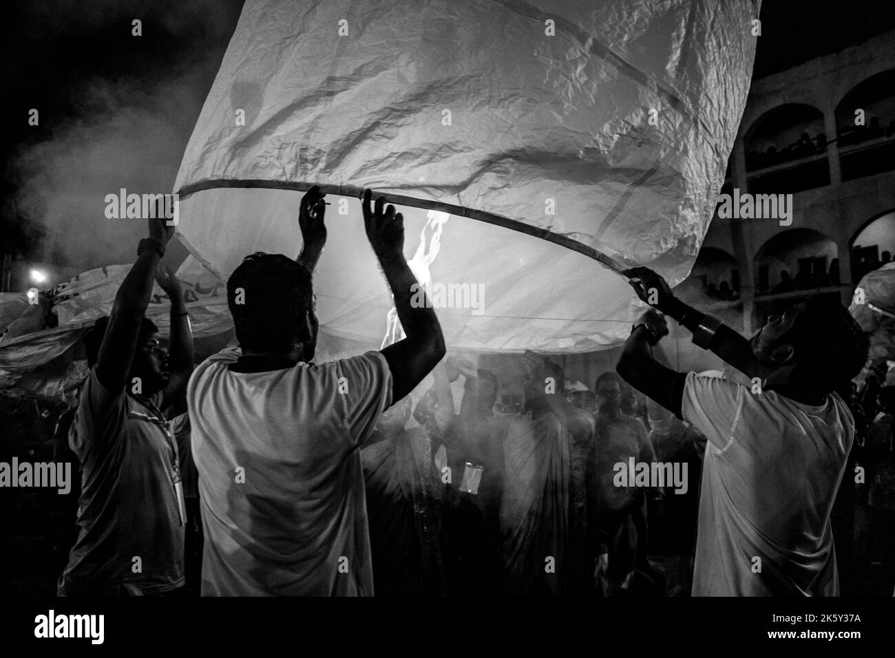 Candid photography Of Lanterns Being Released During the Probarona ...