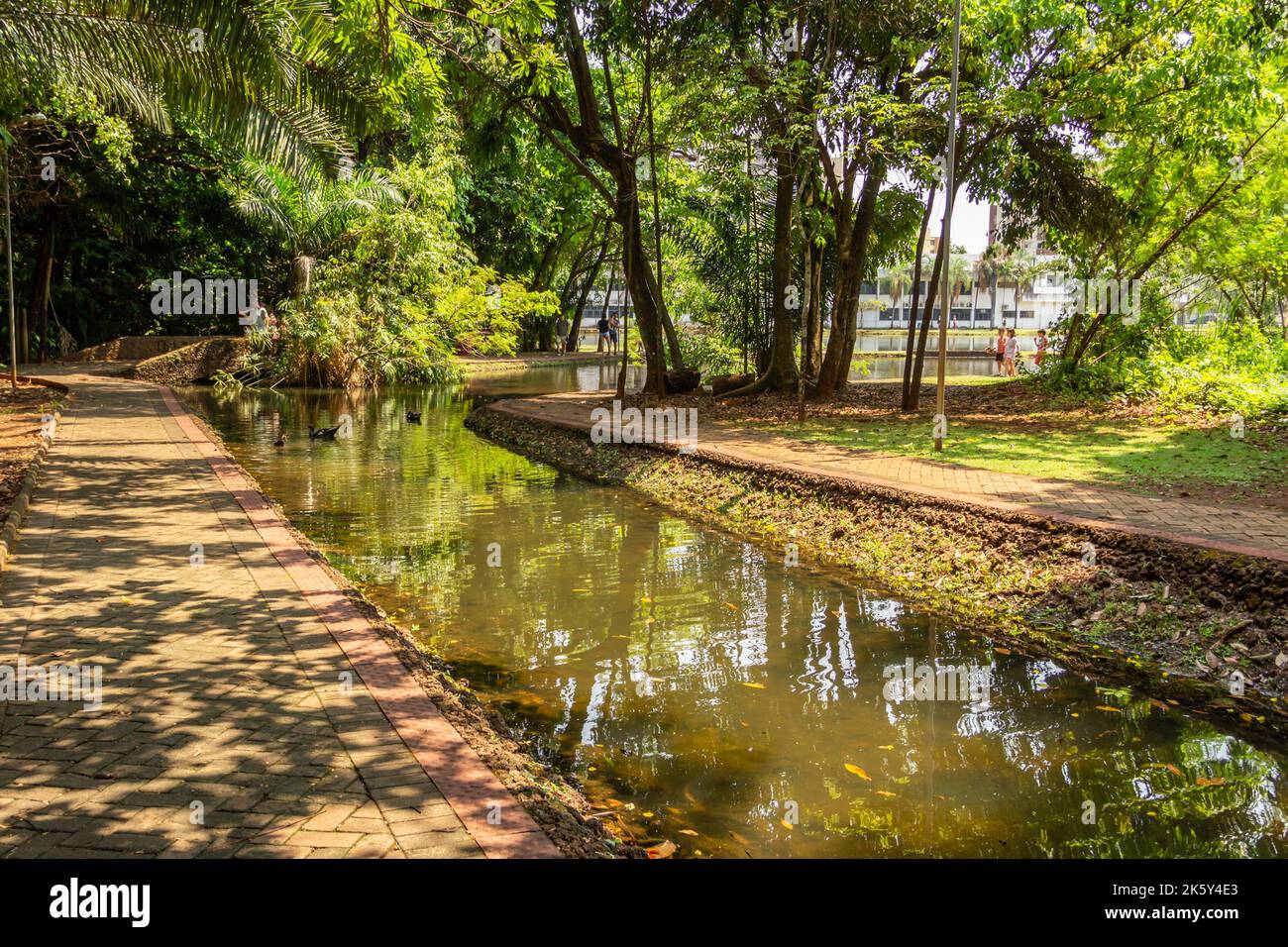Goiânia, Goias, Brazil – October 09, 2022: A view of Bosque dos Buritis ...