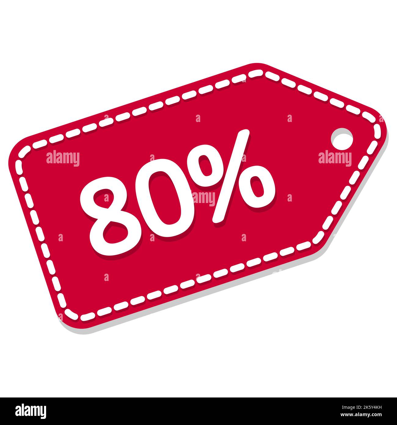 80 percent discount sign icon hi-res stock photography and images - Alamy