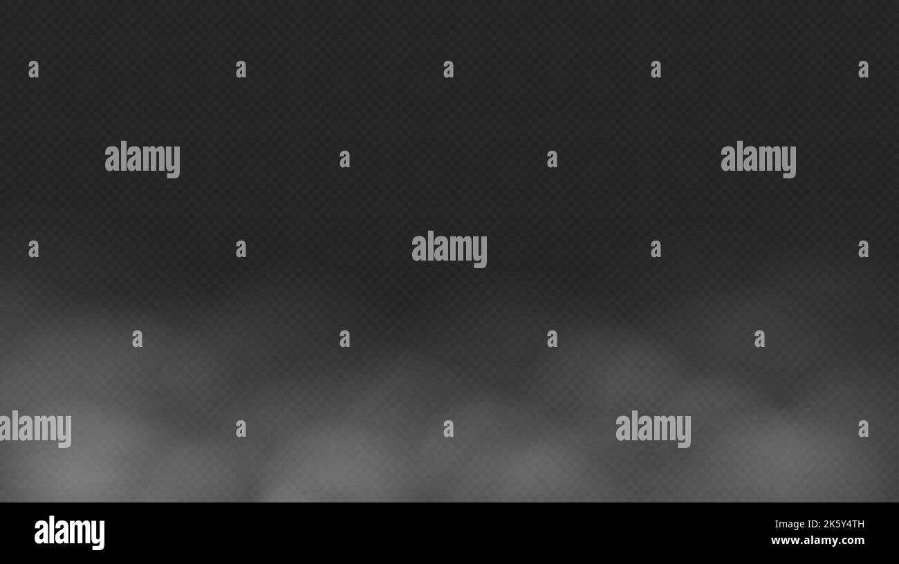 Fog or smoke isolated on transparent background. Realistic smog, haze ...