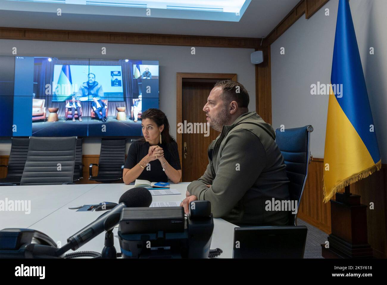 Kyiv, Ukraine. 10th Oct, 2022. Ukrainian Head of the Office of the ...