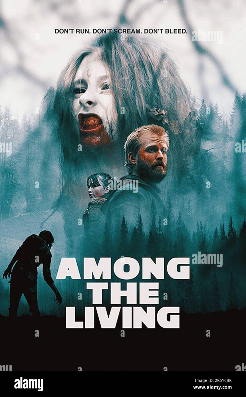 AMONG THE LIVING, poster, center, from left: Melissa Worsey, Dean ...