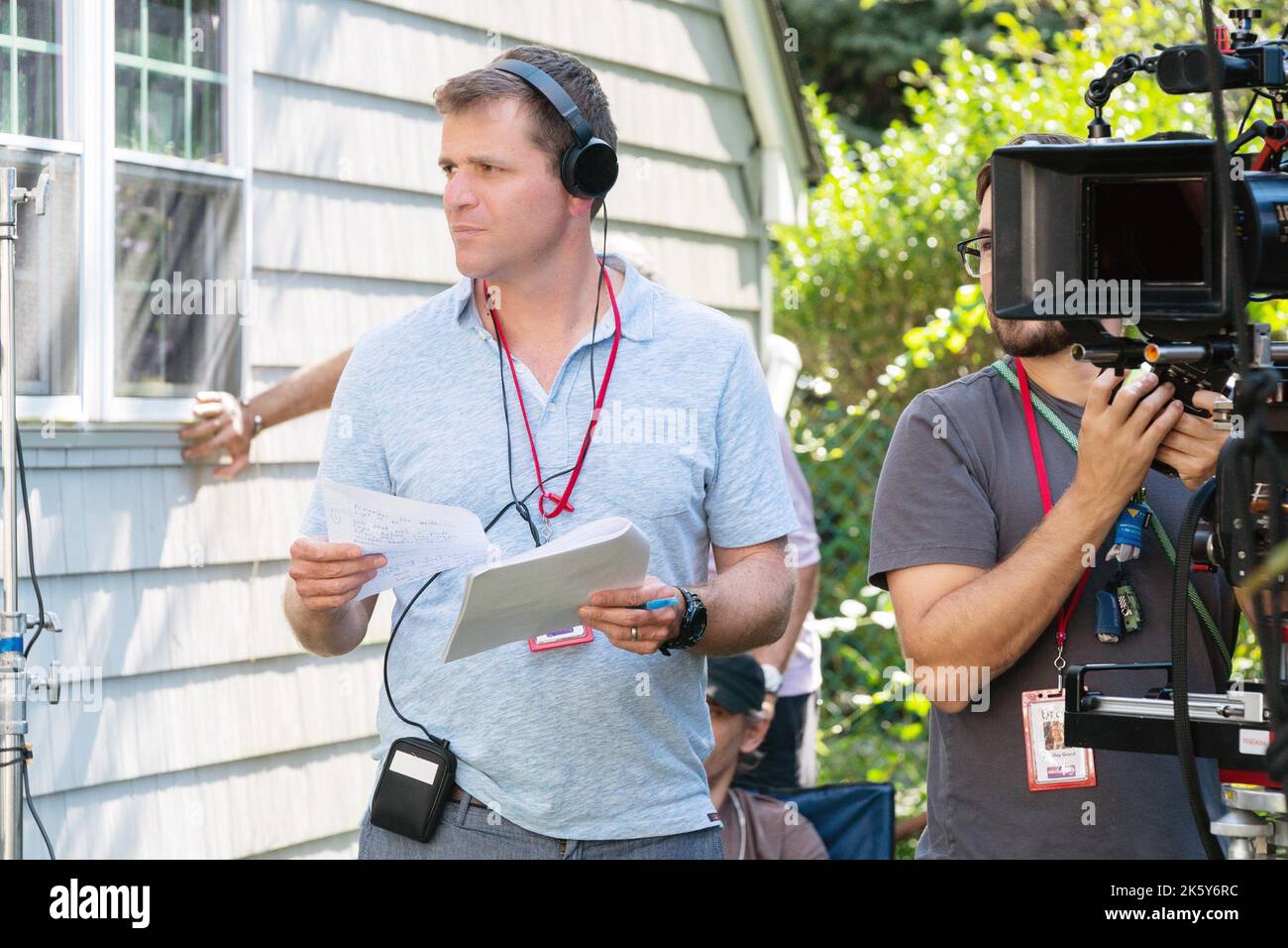 BROS, Director Nicholas Stoller, on set, 2022. ph: Nicole Rivelli ...