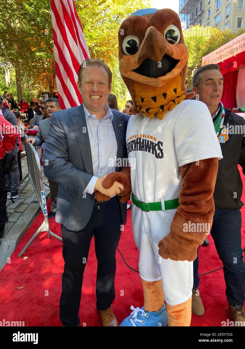 78th Columbus Day Parade -PICTURED: Andrew Giuliani -LOCATION: New York ...
