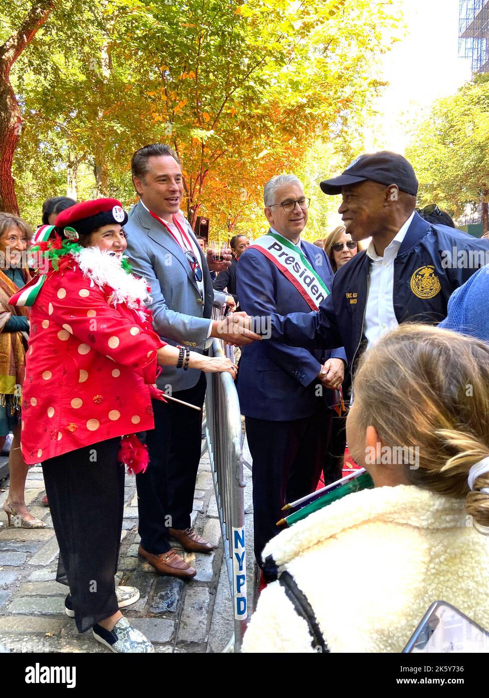 78th Columbus Day Parade -PICTURED: Mayor Eric Adams -LOCATION: New ...
