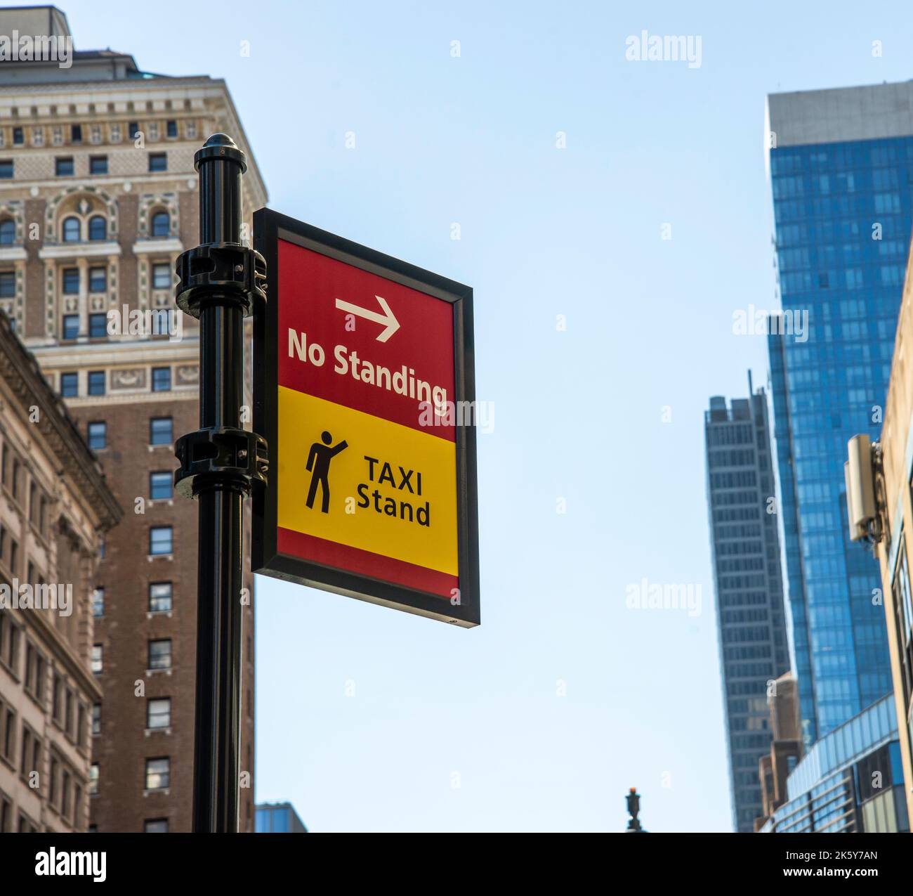 Road signs in the city Stock Photo - Alamy