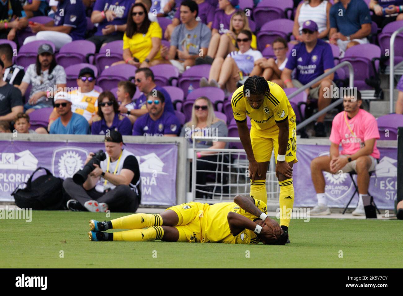 ORLANDO, FL - OCTOBER 9: Match between Orlando City and Columbus Crew ...