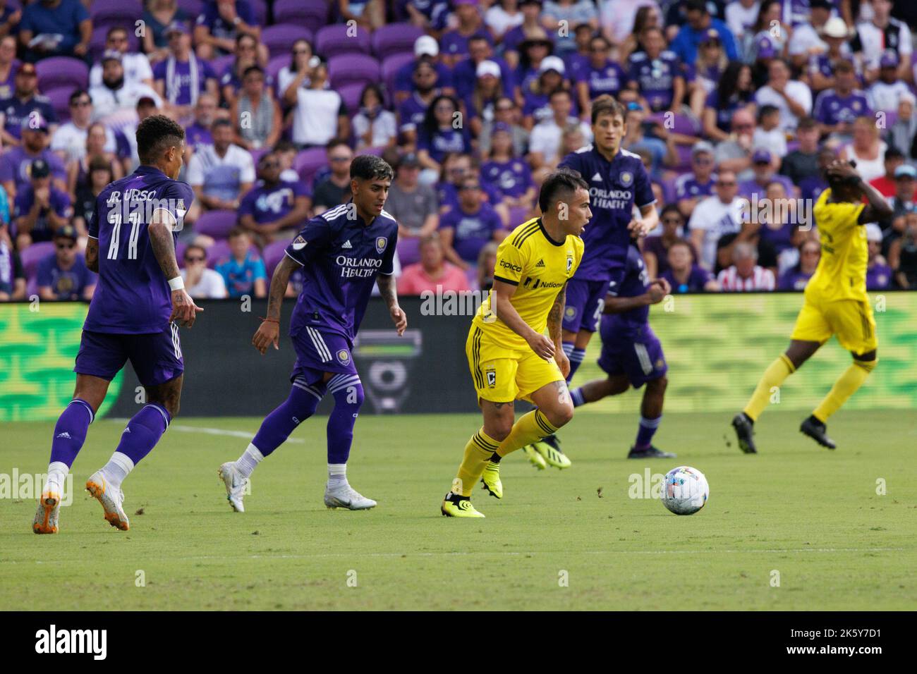 ORLANDO, FL - OCTOBER 9: Match between Orlando City and Columbus Crew ...