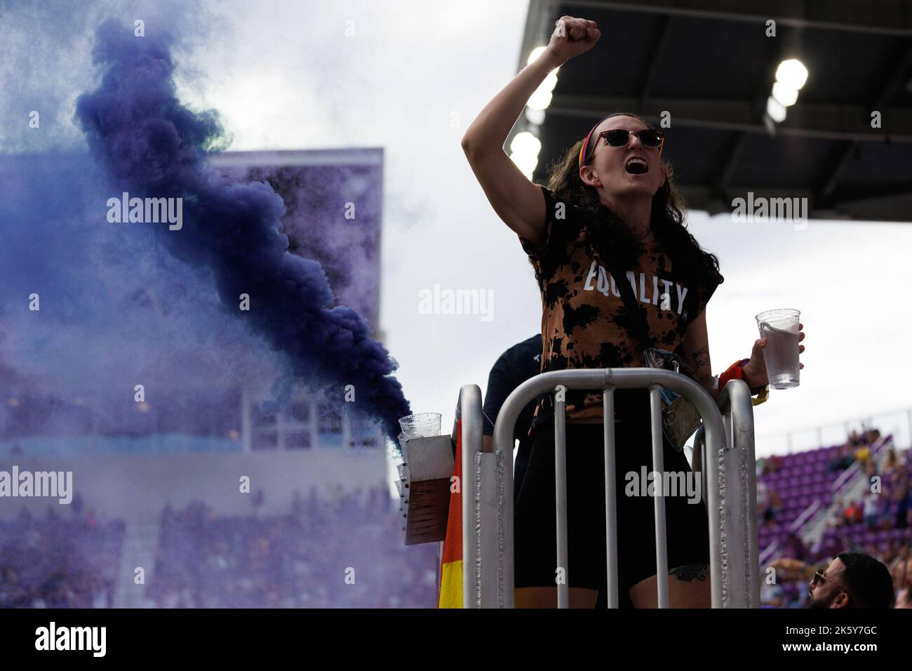 ORLANDO, FL - OCTOBER 9: Support of Orlando City celebrates after ...