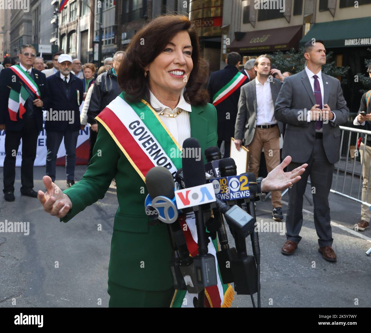 October 10, 2022, New York City, New York, USA: New York Governor KATHY ...