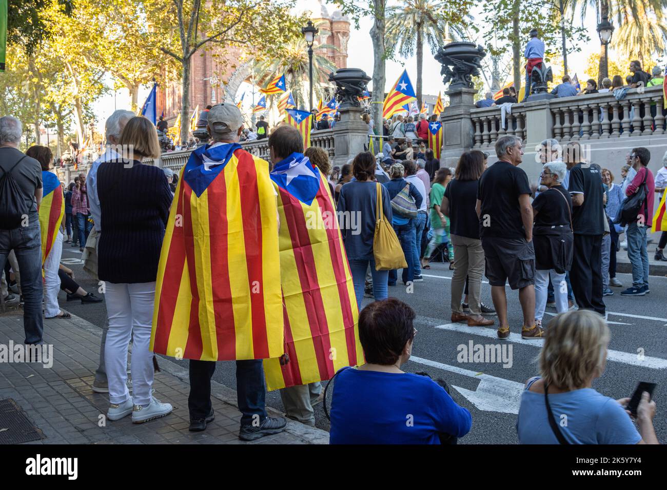 Manifestation for Calatan Independence Stock Photo - Alamy