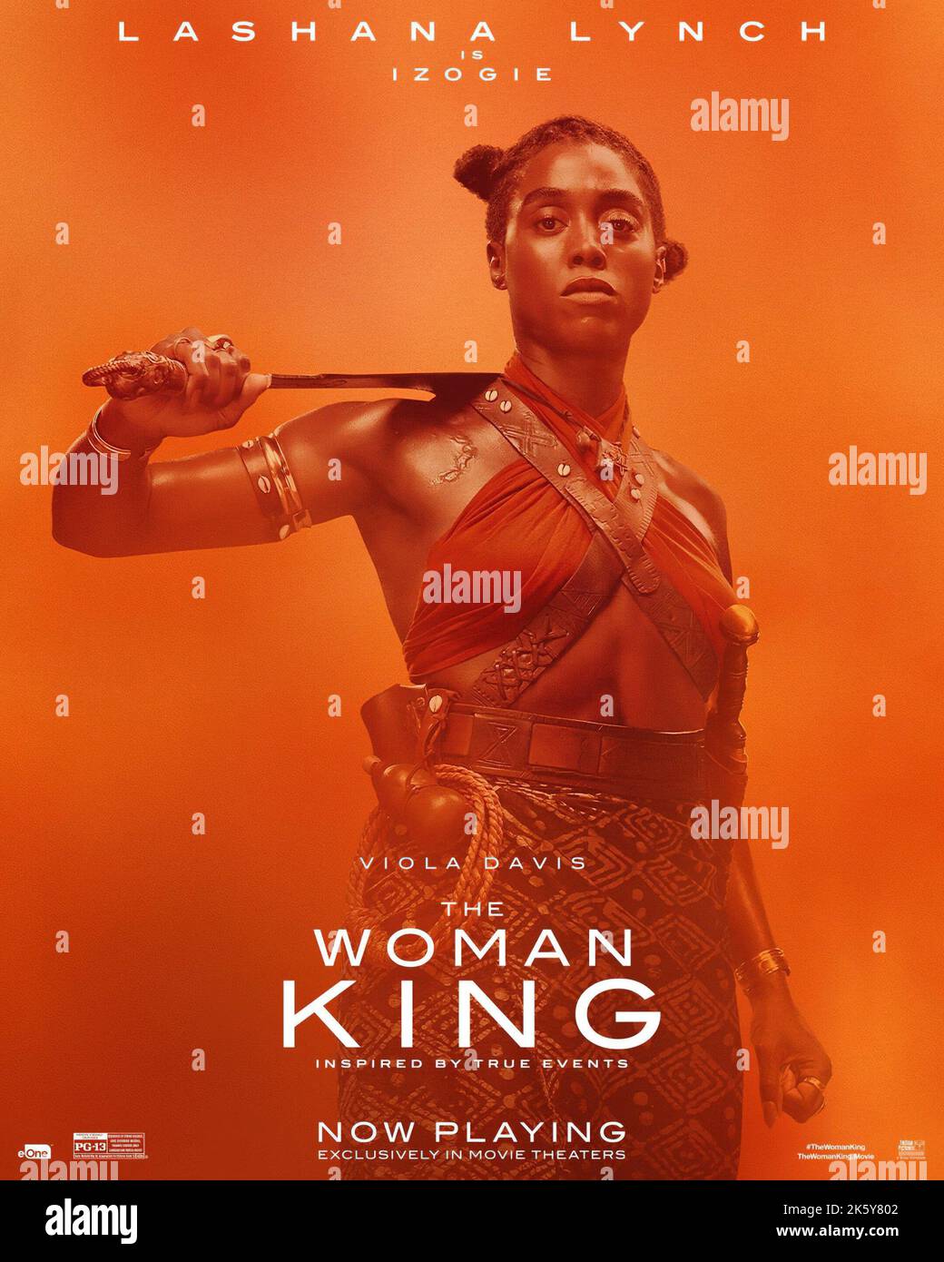 THE WOMAN KING, US character poster, Lashana Lynch, 2022. © TriStar ...