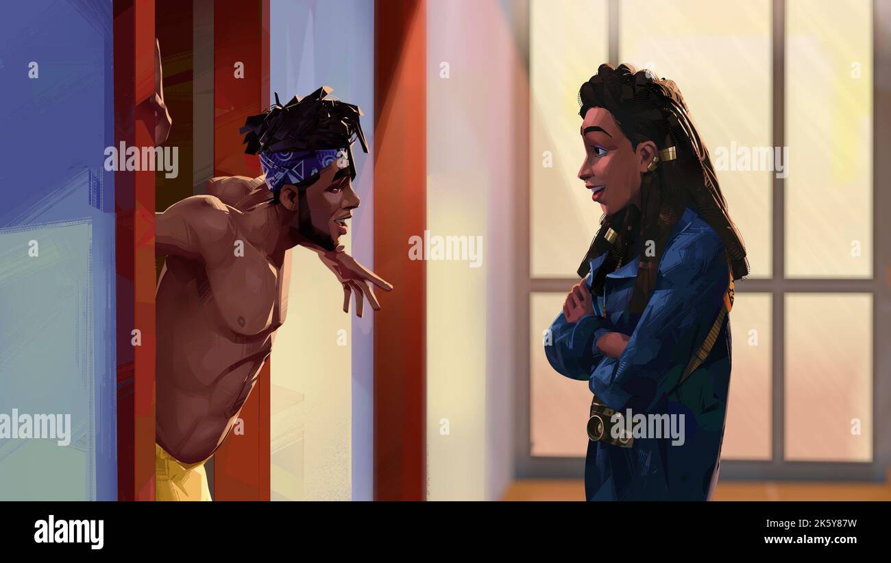 ENTERGALACTIC, from left: Jabari (voice: Kid Cudi), Meadow (voice ...