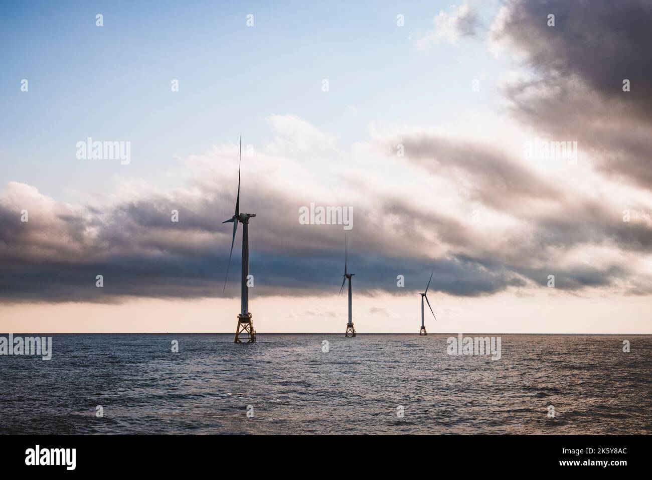 alternative renewable energy wind turbines off shore near Rhode Island ...