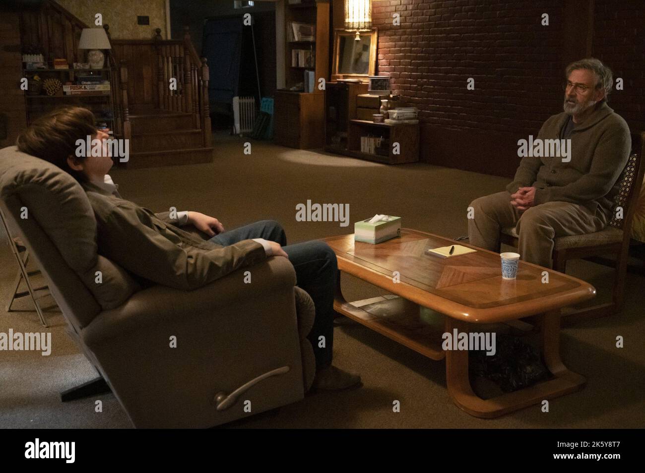 THE PATIENT, from left: Domhnall Gleeson, Steve Carell, Pastitsio ...