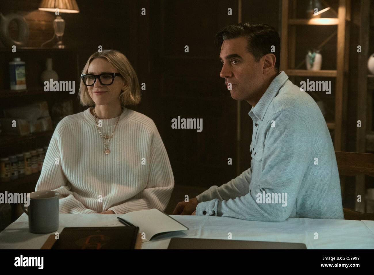 THE WATCHER, from left: Naomi Watts as Nora Brannock, Bobby Cannavale as Dean Brannock, (Season ...