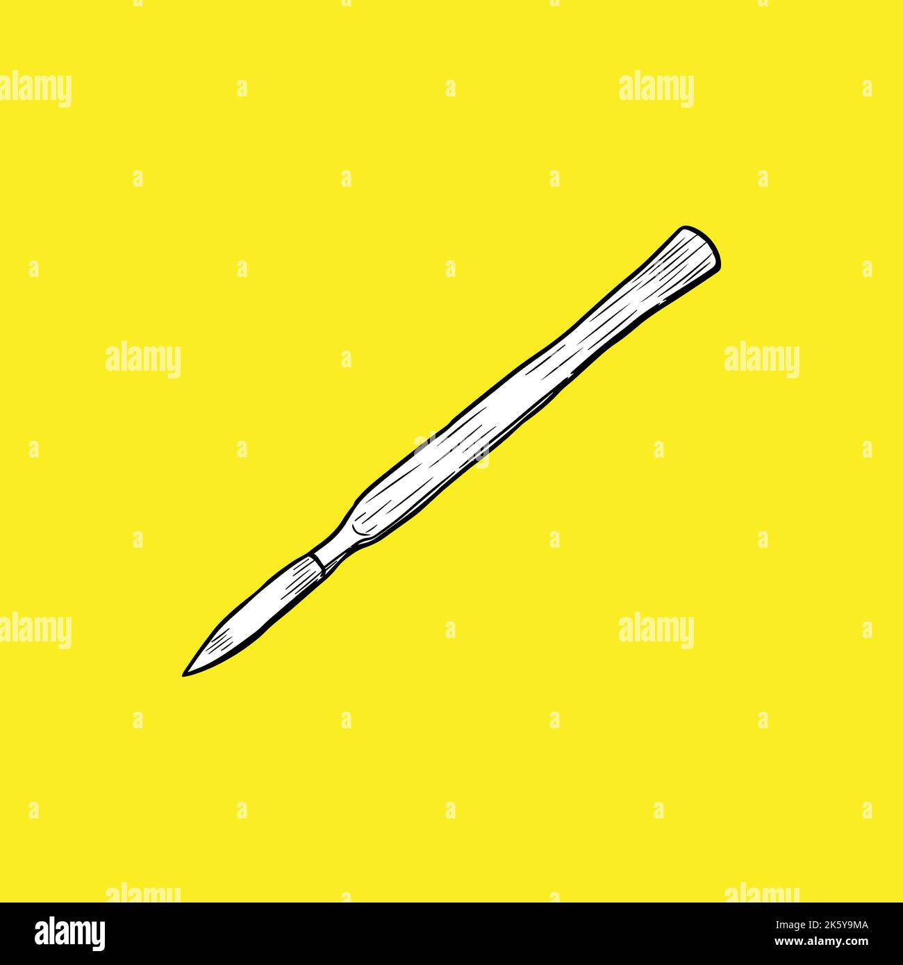 Illustration Of Scalpel Hand Drawn Vintage Stock Vector Image And Art
