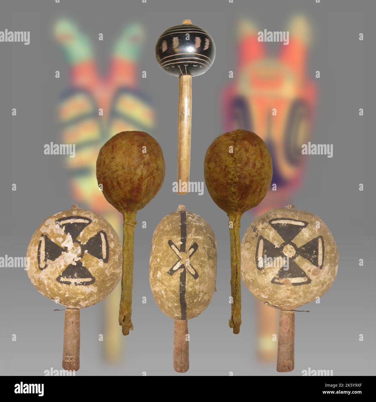 Native American Art - Rattle Stock Photo - Alamy