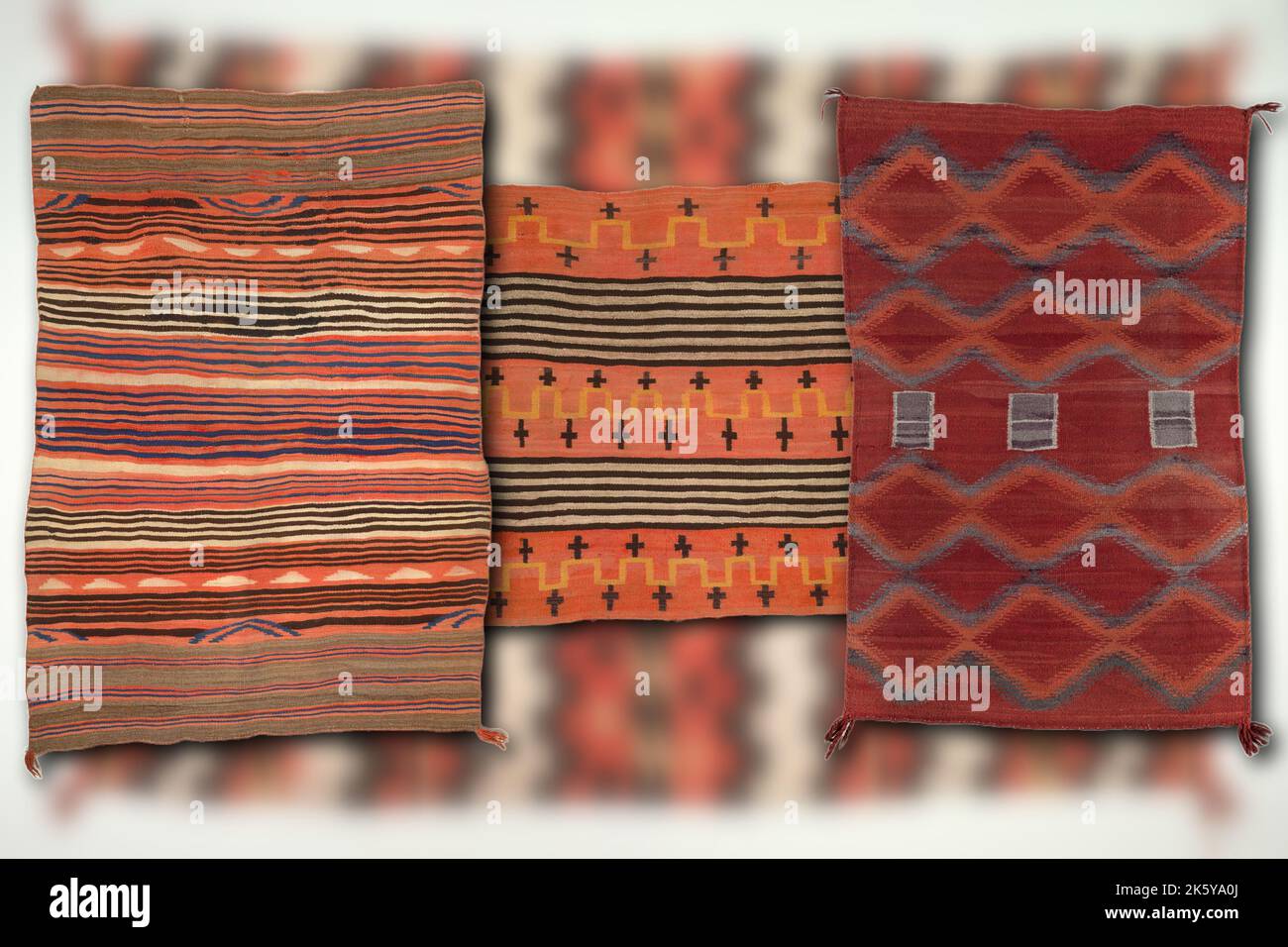 Native American Art - Some Beautiful Multicolored Blankets of the ...