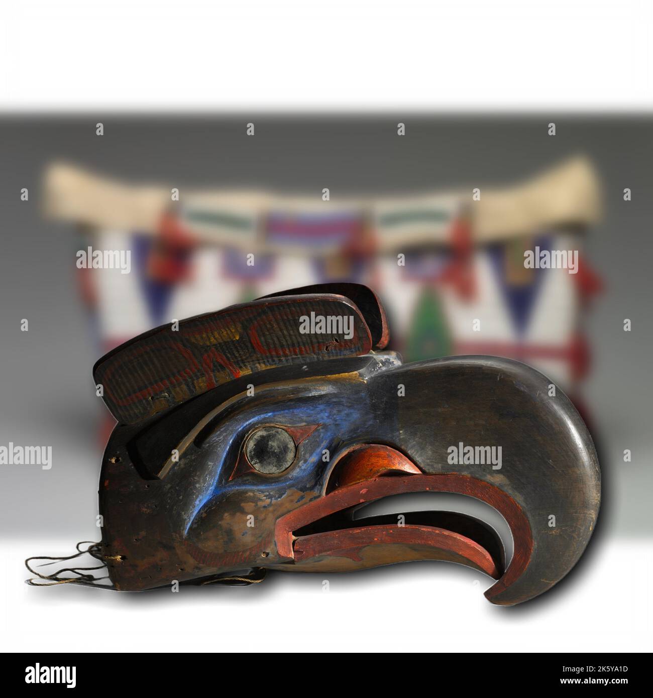 Native American Art-Ceremonial Masks in the Shape of an Eagle Stock ...