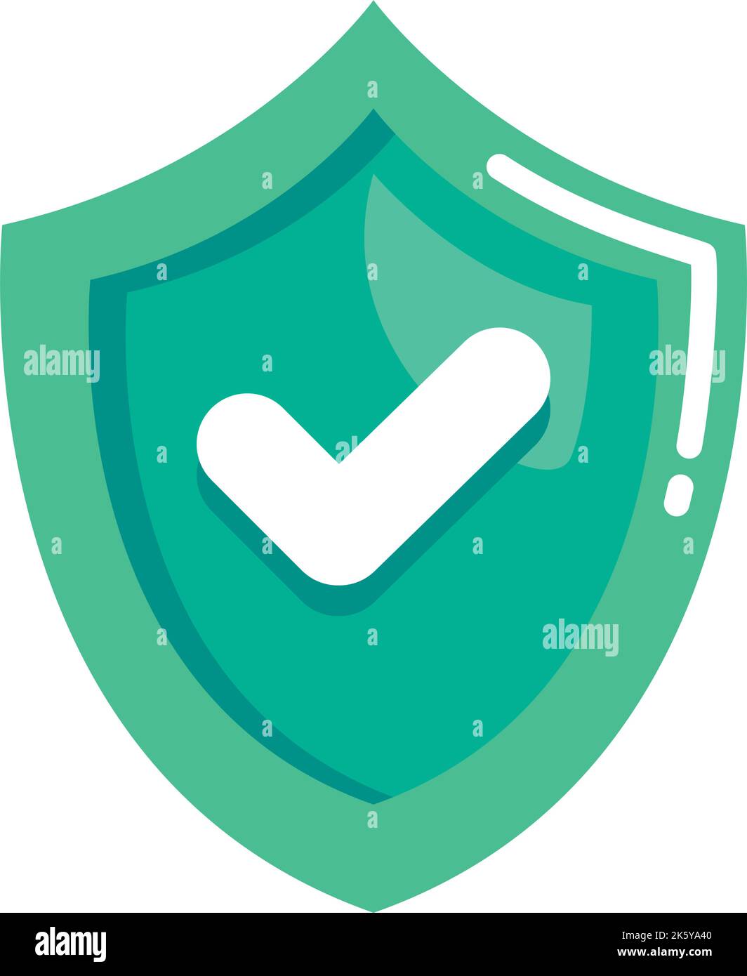 check symbol in shield Stock Vector Image & Art - Alamy