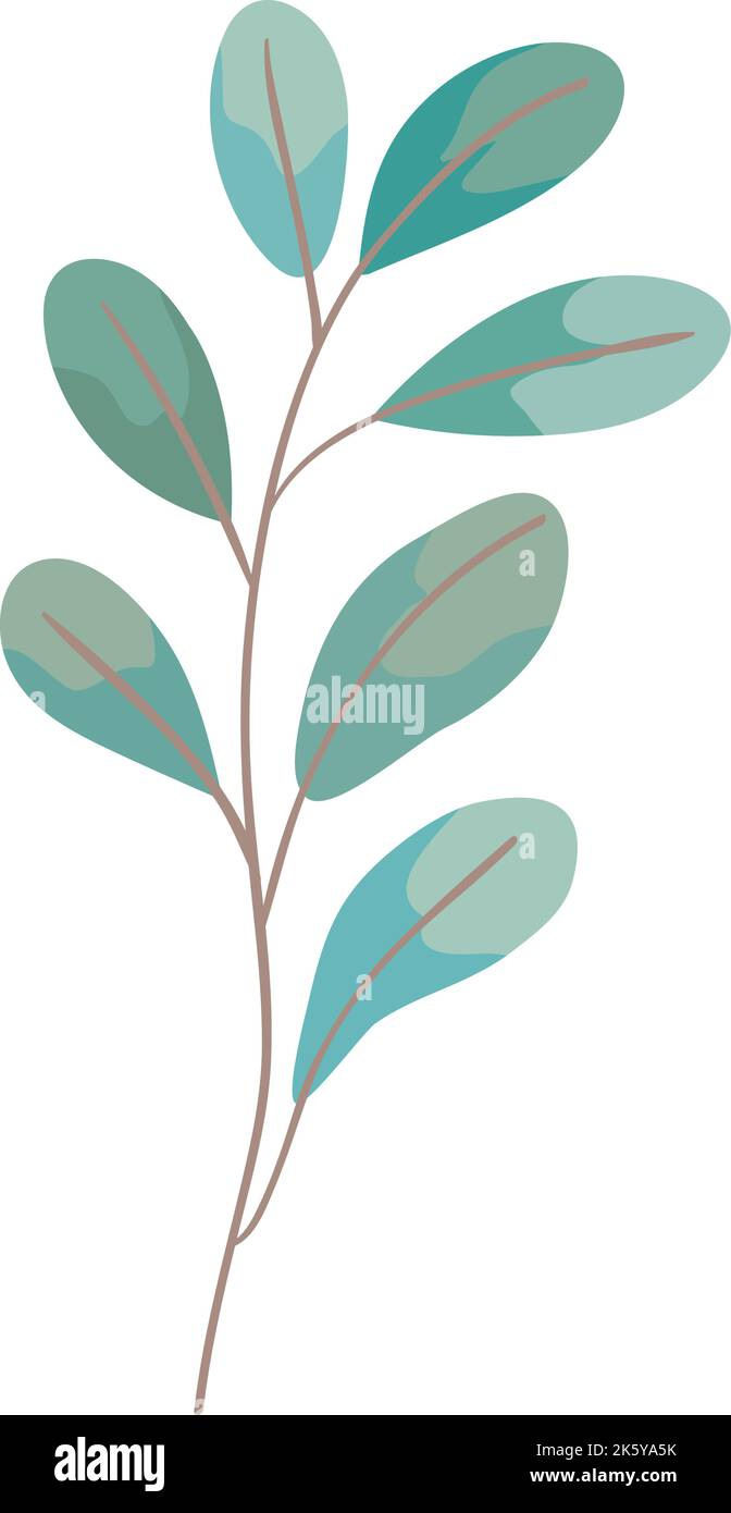 branch with leafs garden Stock Vector Image & Art - Alamy