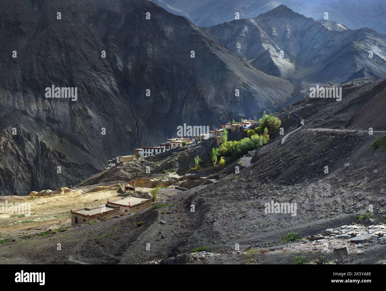 Bon ancient Buddhist Lamayuru monastery in Ladakh mountains, Himalayas ...