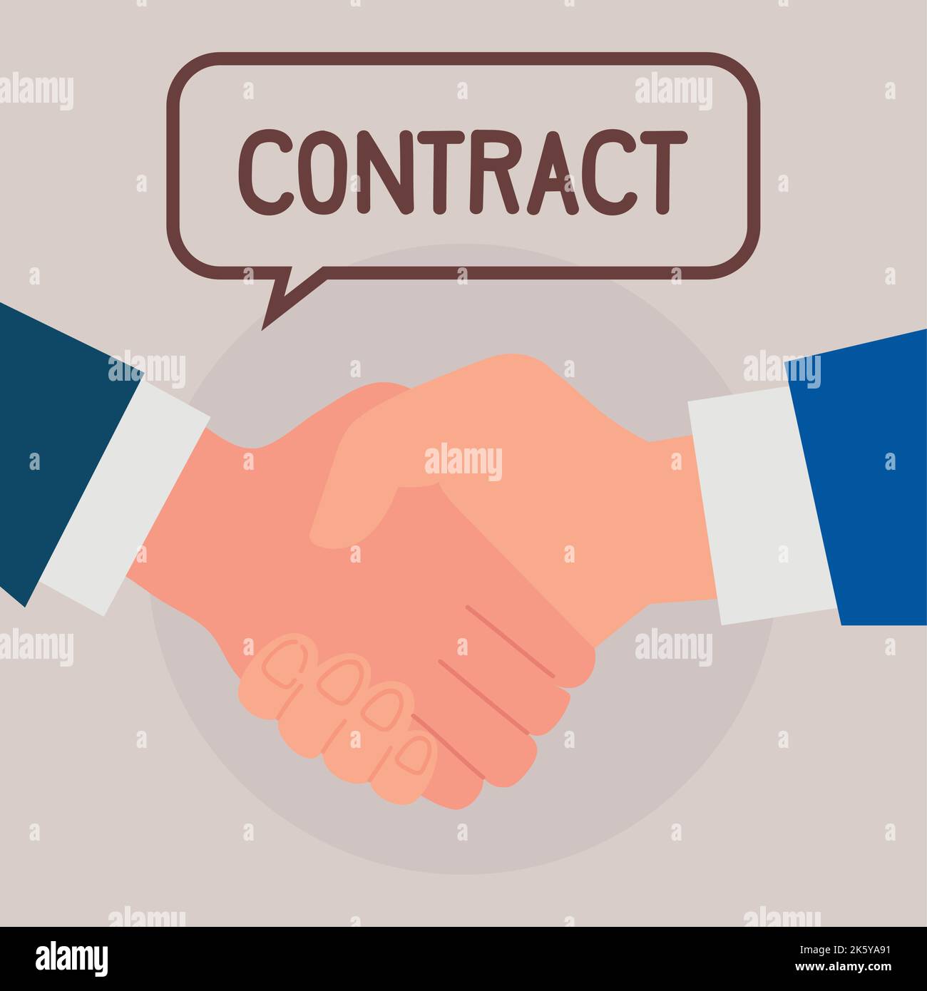 contract lettering and handshake Stock Vector Image & Art - Alamy