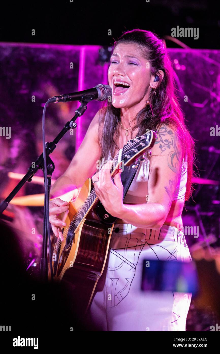 Barcelona, Spain. 2022.10.10. Elisa Toffoli italian singer perform on ...