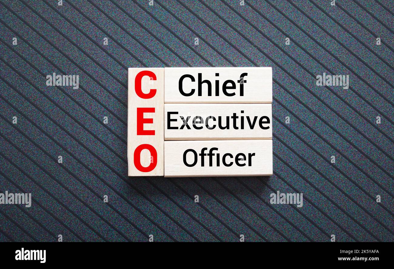 CEO text Chief Executive Officer on colorful wooden cubes Stock Photo ...