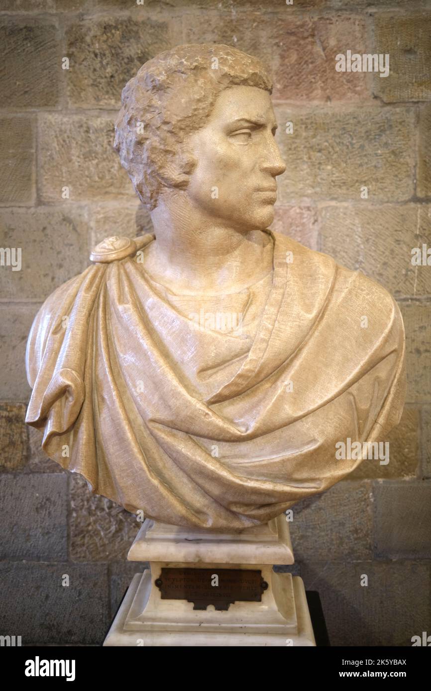 Cosimo I Marble Bust Sculpture by Baccio Bandinelli in the Bargello ...