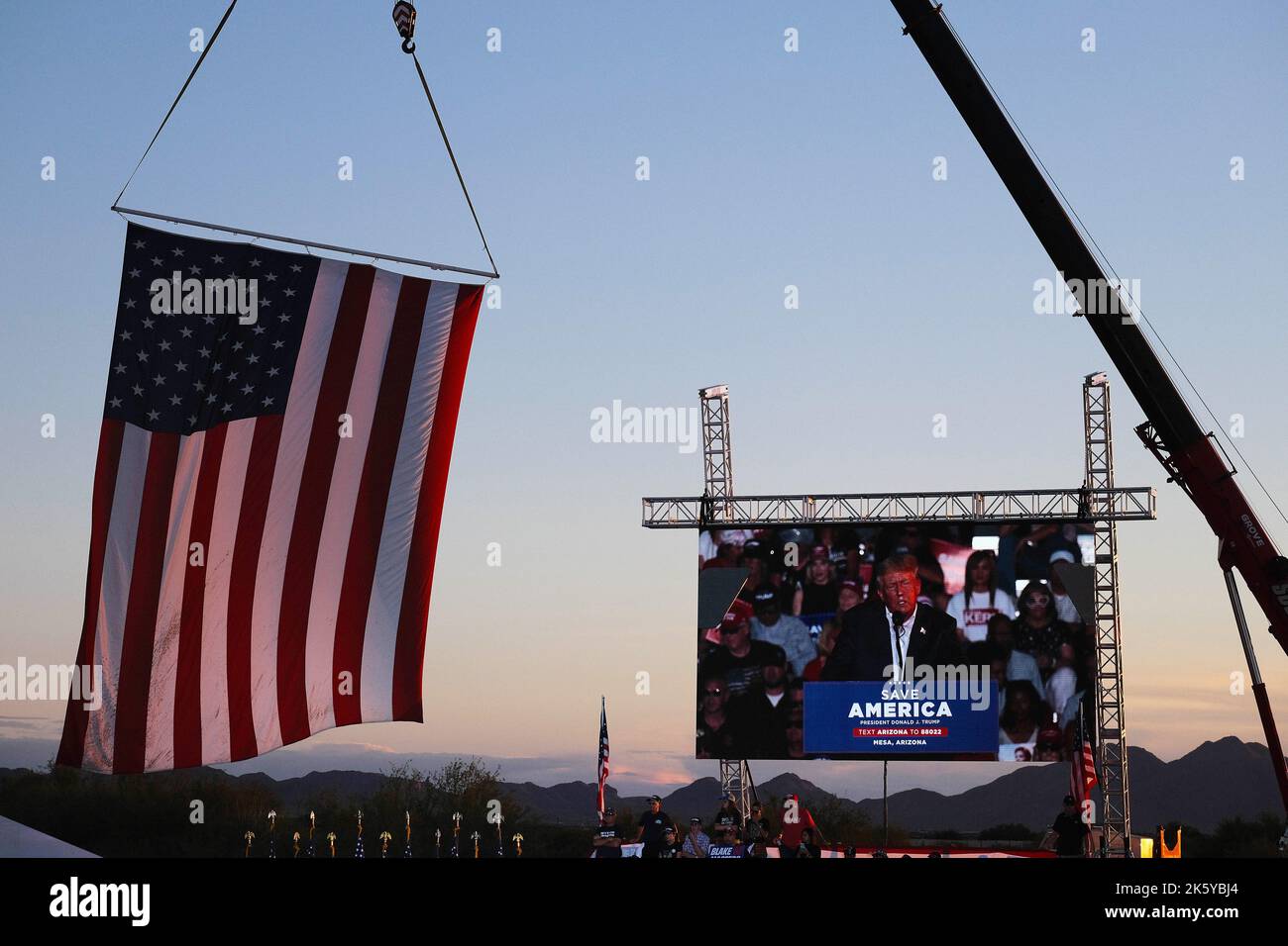 Mesa, Arizona, USA. 9th Oct, 2022. Make America Great rally in Mesa ...