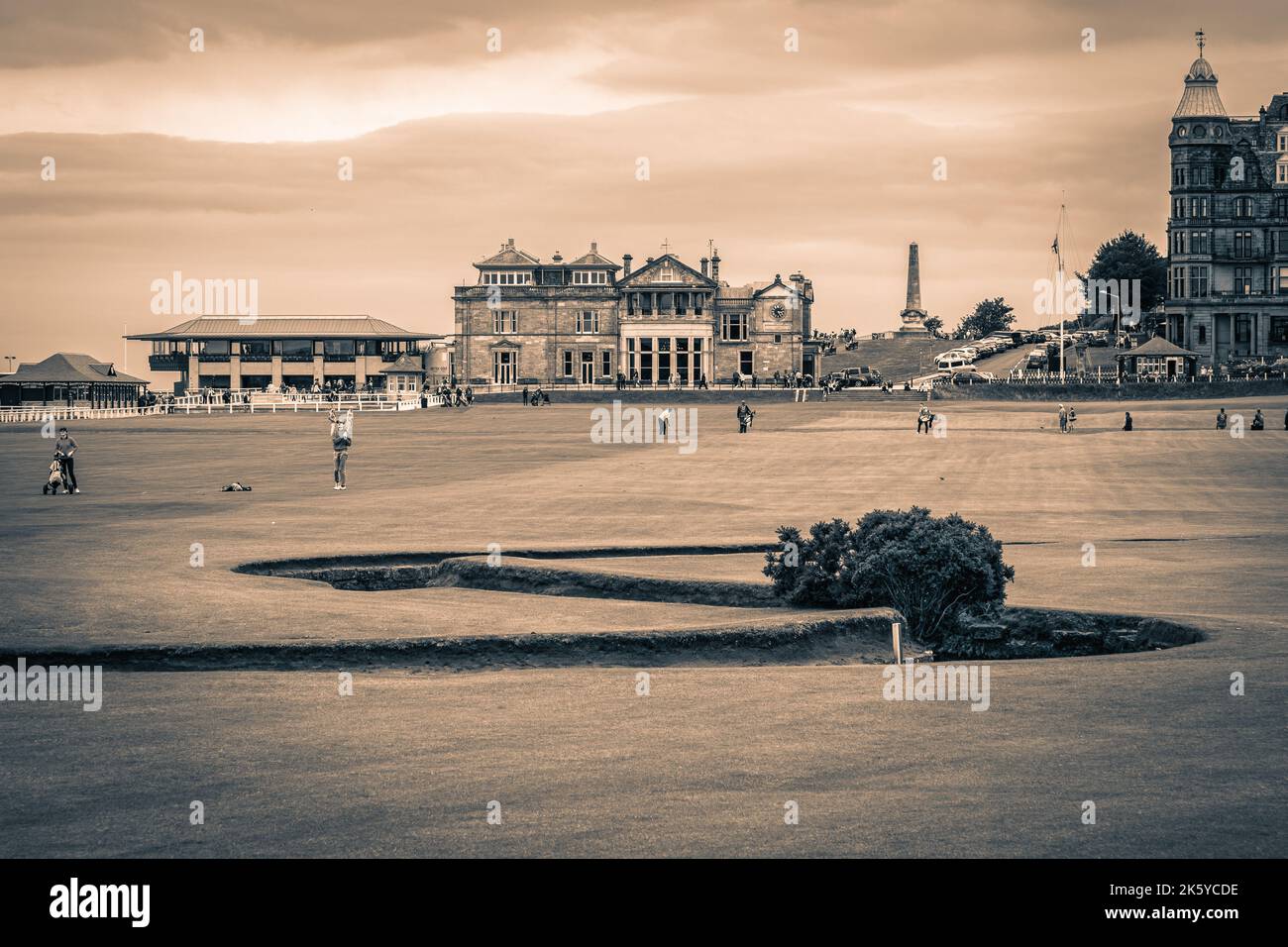St Andrews Famous 18th Hole, Fife, Scotland. Home to Where Golf Was ...