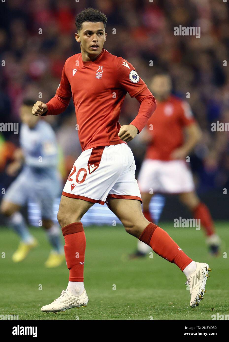 Nottingham, England, 10th October 2022. Brennan Johnson of Nottingham ... Nottingham, England, 10th October 2022. Brennan Johnson of Nottingham ...