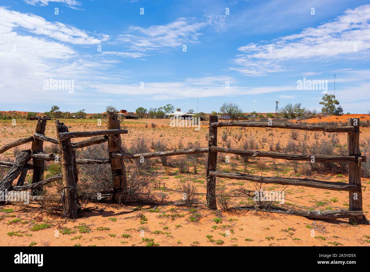 View of Old Andado Homestead in the Australian Outback, Northern ...