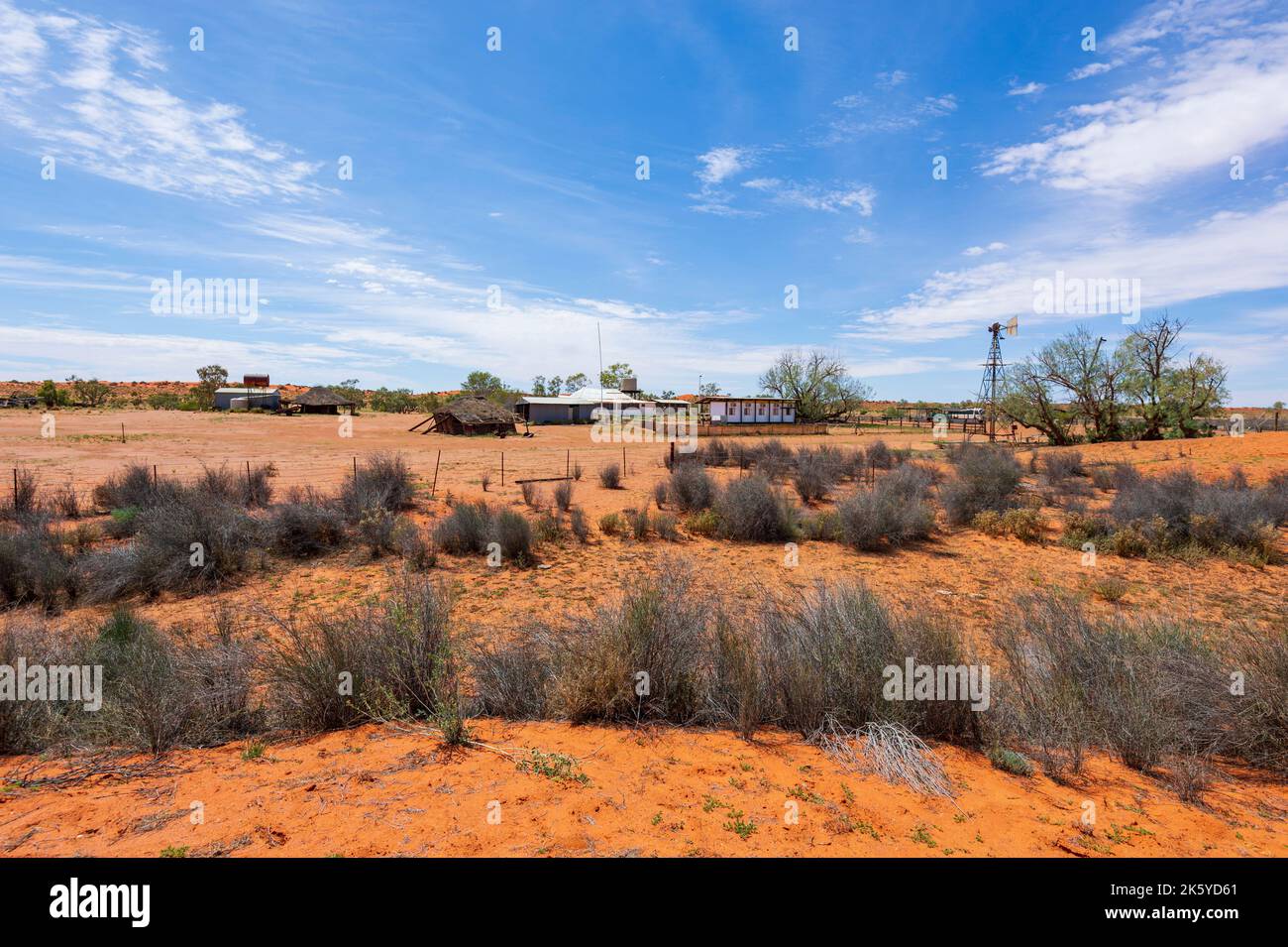 View of Old Andado Homestead in the Australian Outback, Northern ...