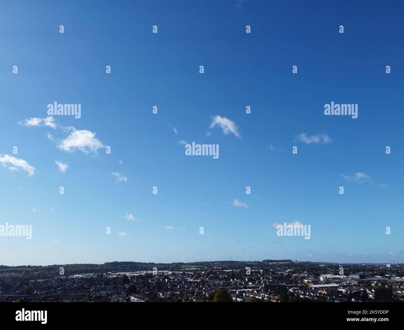 Beautiful Sky with Colourful Clouds. Drone's High Angle Footage over ...