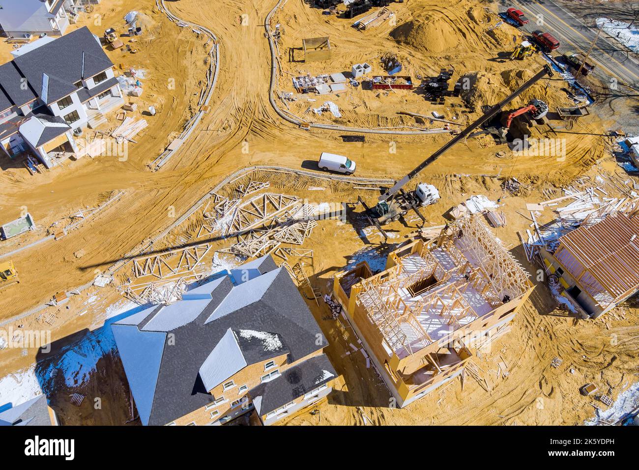 New unfinished subdivision development construction neighborhoods ...