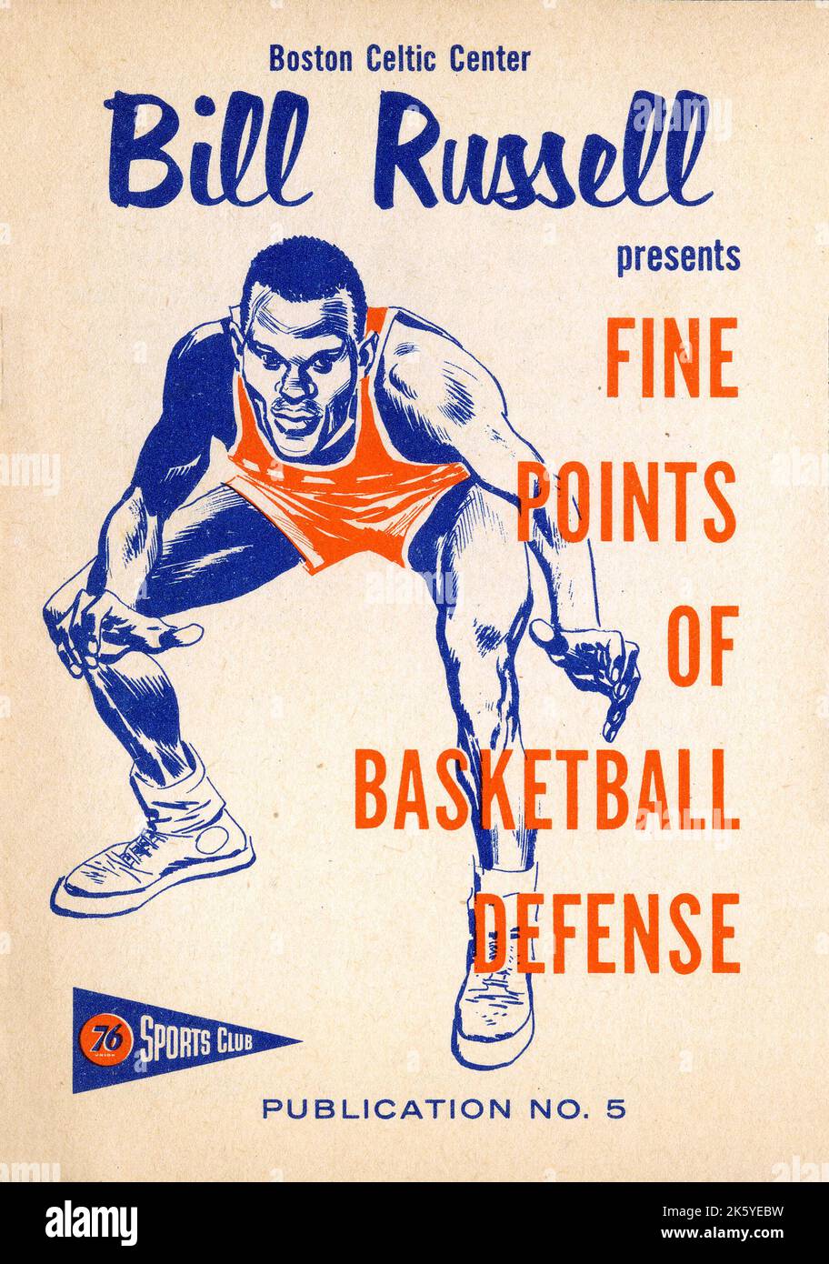 Bill Russell souvenir pamphlet distributed to customers buying gas at ...