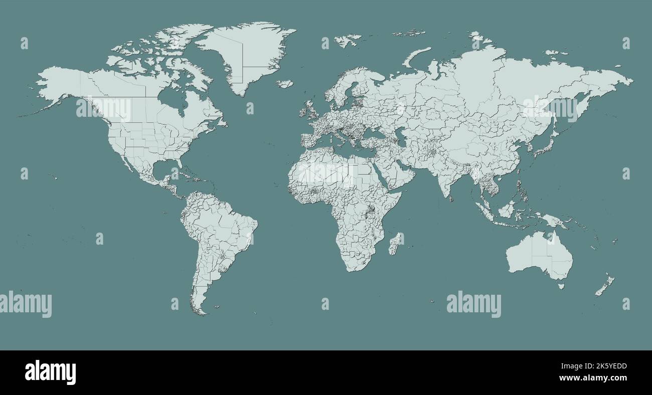 World map all political regions Stock Vector Image & Art - Alamy