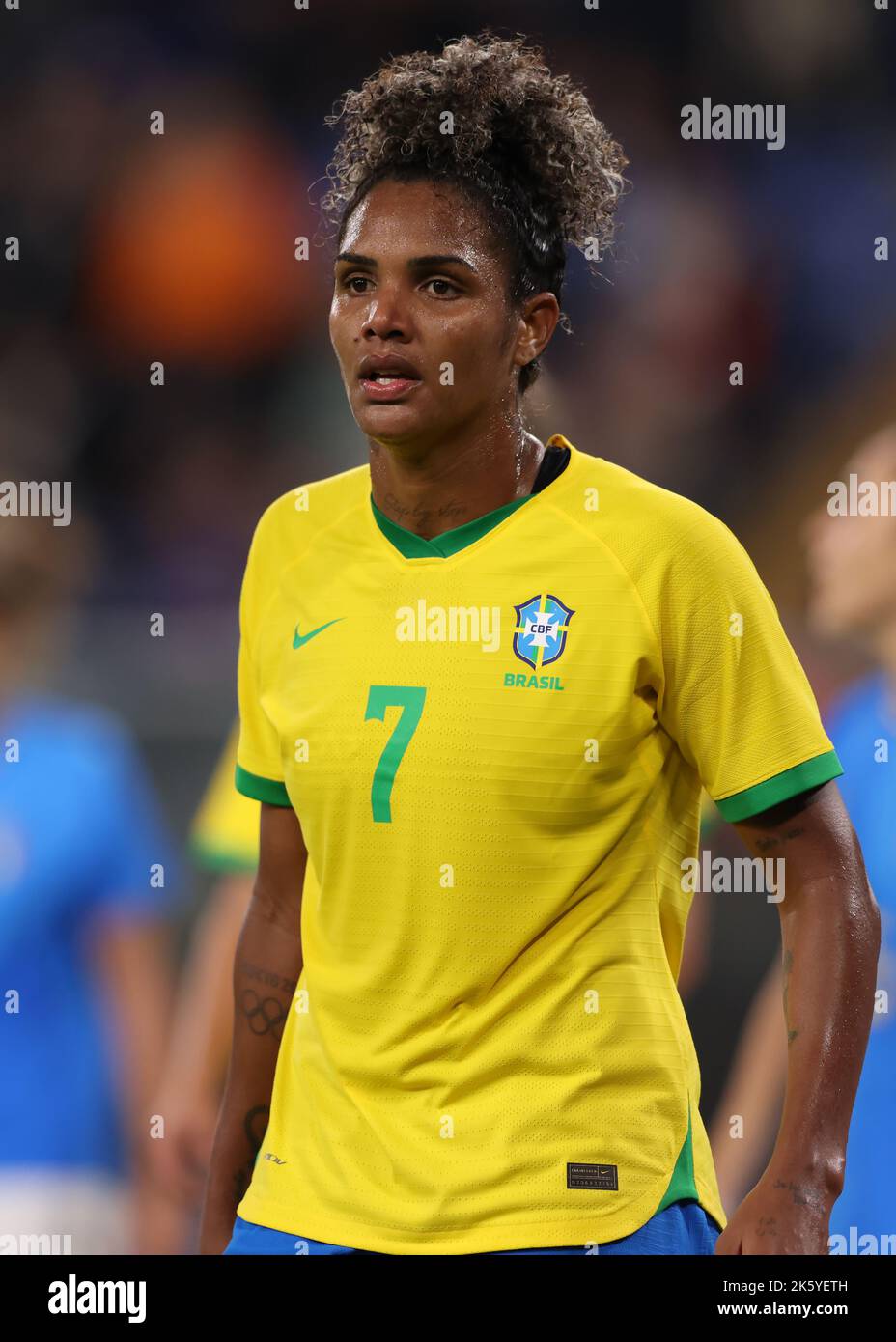 Genoa, Italy, 10th October 2022. Maria Eduarda Francelino da Silva of Brazil looks on during the ...