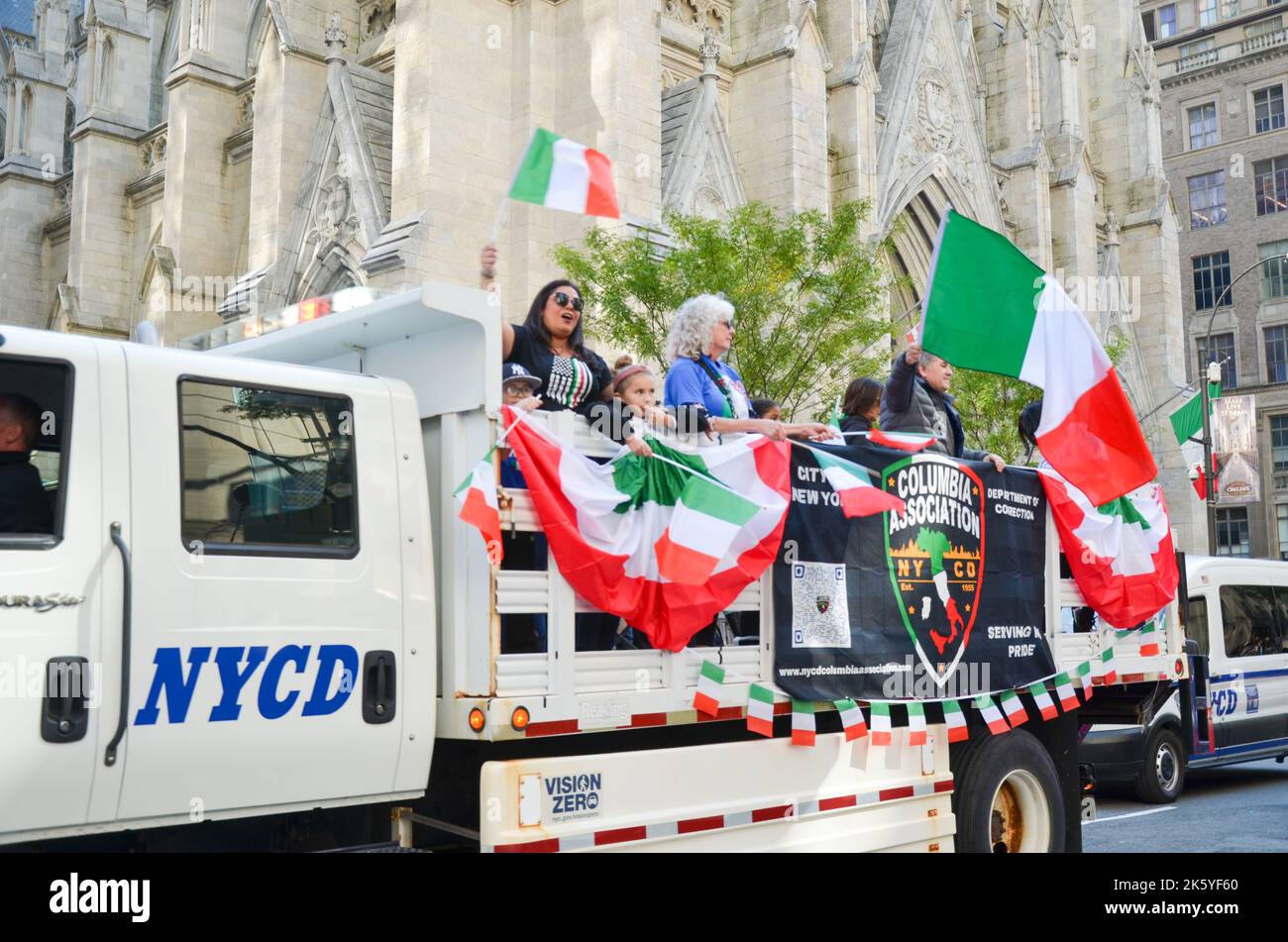 New York, United States. 10th Oct, 2022. The Annual Italian Heritage ...