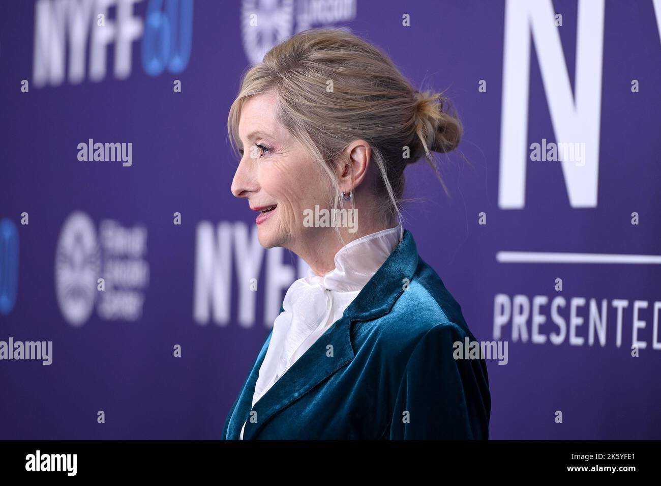 New York, NY, October 10, 2022. Sheila McCarthy walks the red carpet ...