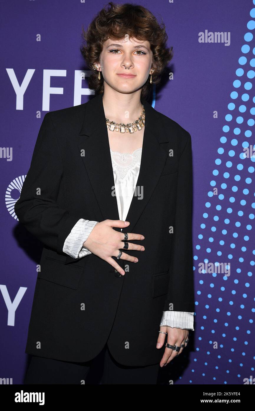 New York, NY, October 10, 2022. Liv McNeil walks the red carpet for ...