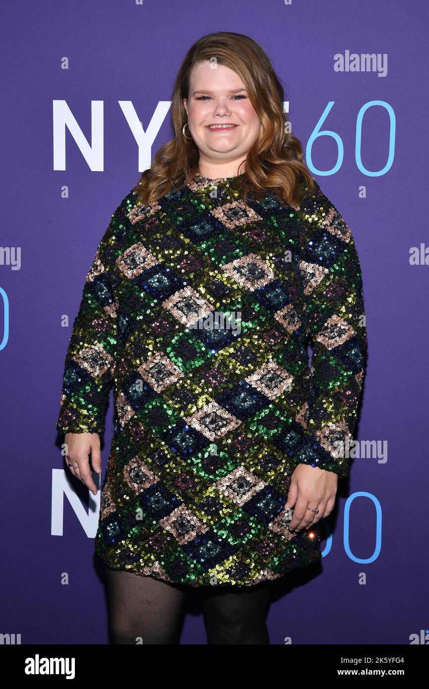 New York, USA. 10th Oct, 2022. Michelle McLeod walks the red carpet for ...