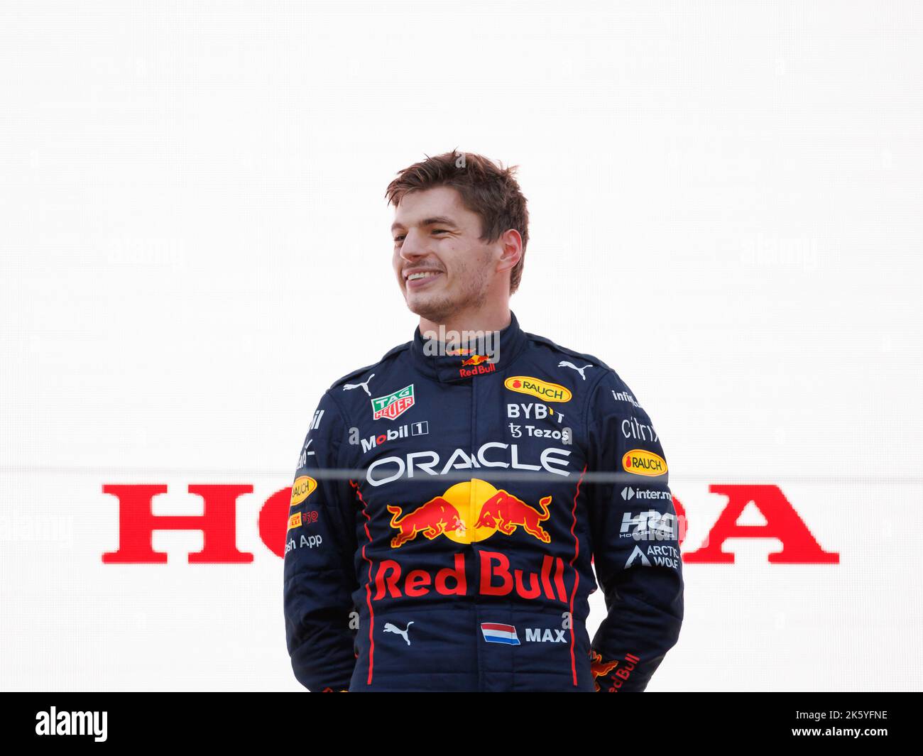 SUZUKA, JAPAN, Suzuka Circuit, 9. October: Max Verstappen (NED) of team Red Bull wins the world ...